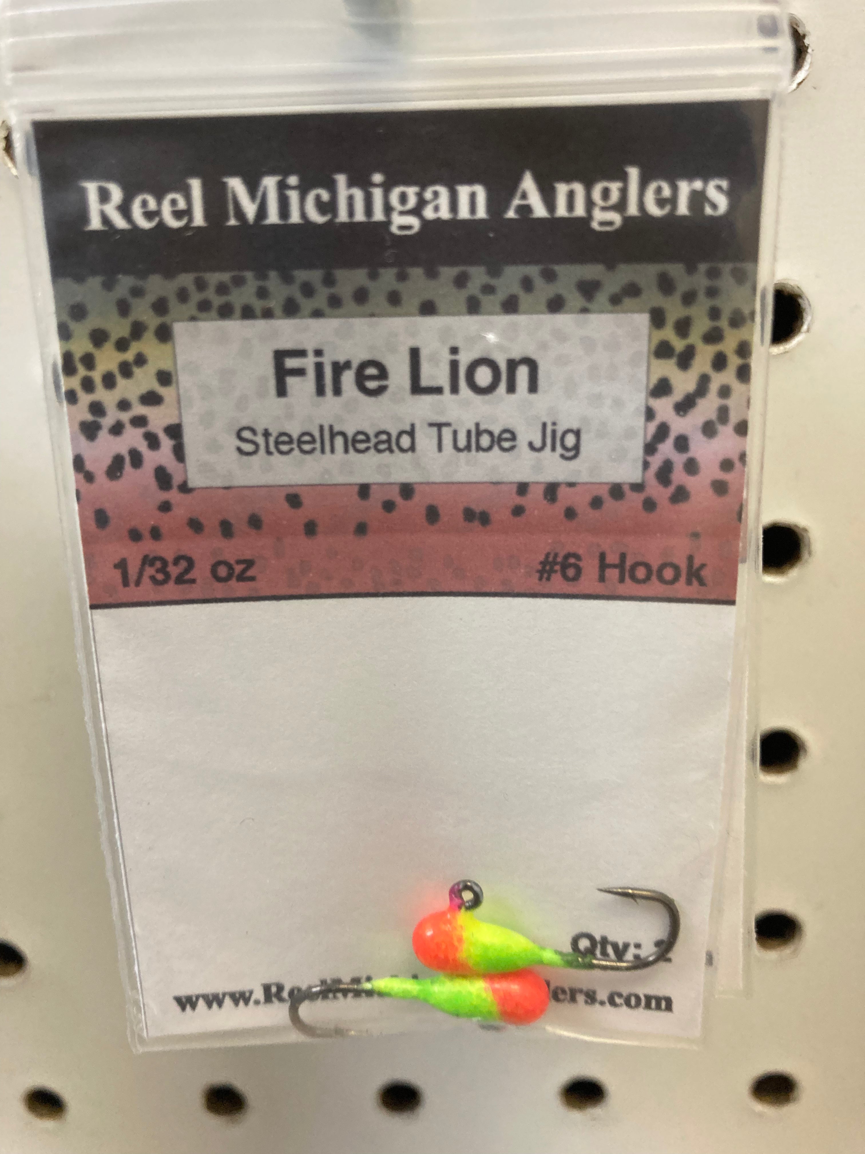 1/32 oz Tube Jig Fire Lion – Blake's Beads & Bait